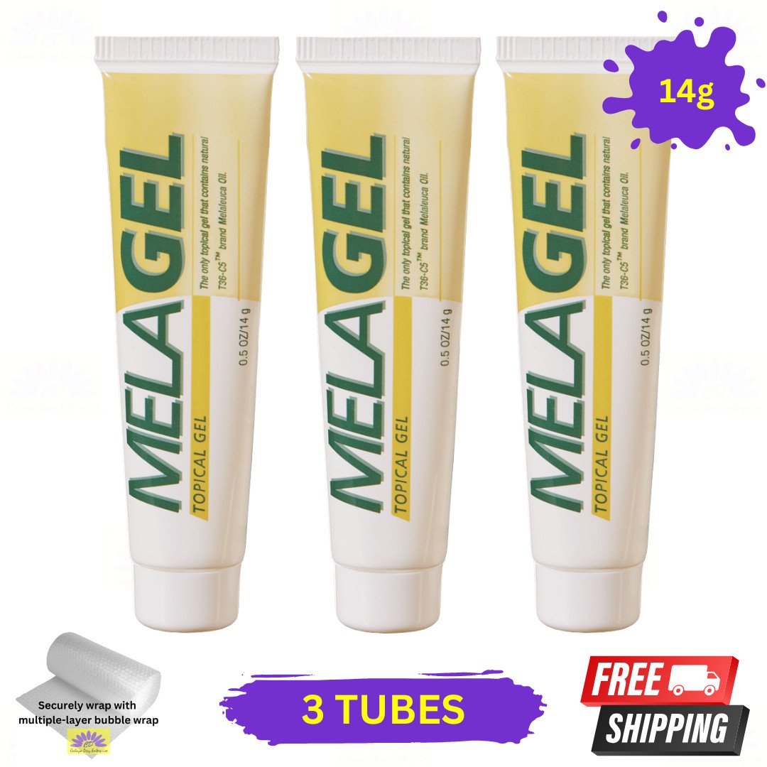 3 X Melaleuca MelaGel Topical Gel 14g Tea Tree Skin Care Tubes