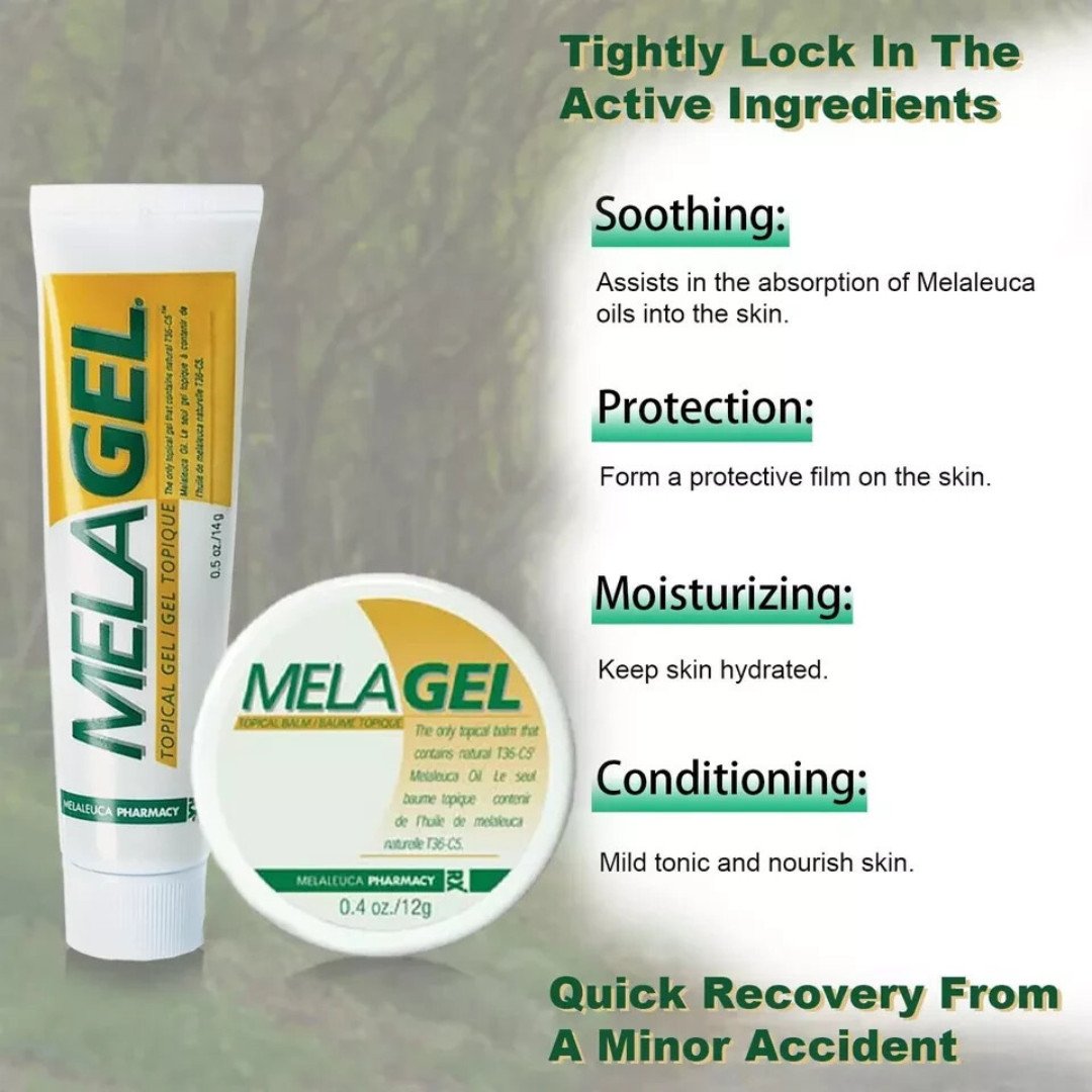 3 X Melaleuca MelaGel Topical Gel 14g Tea Tree Skin Care Tubes