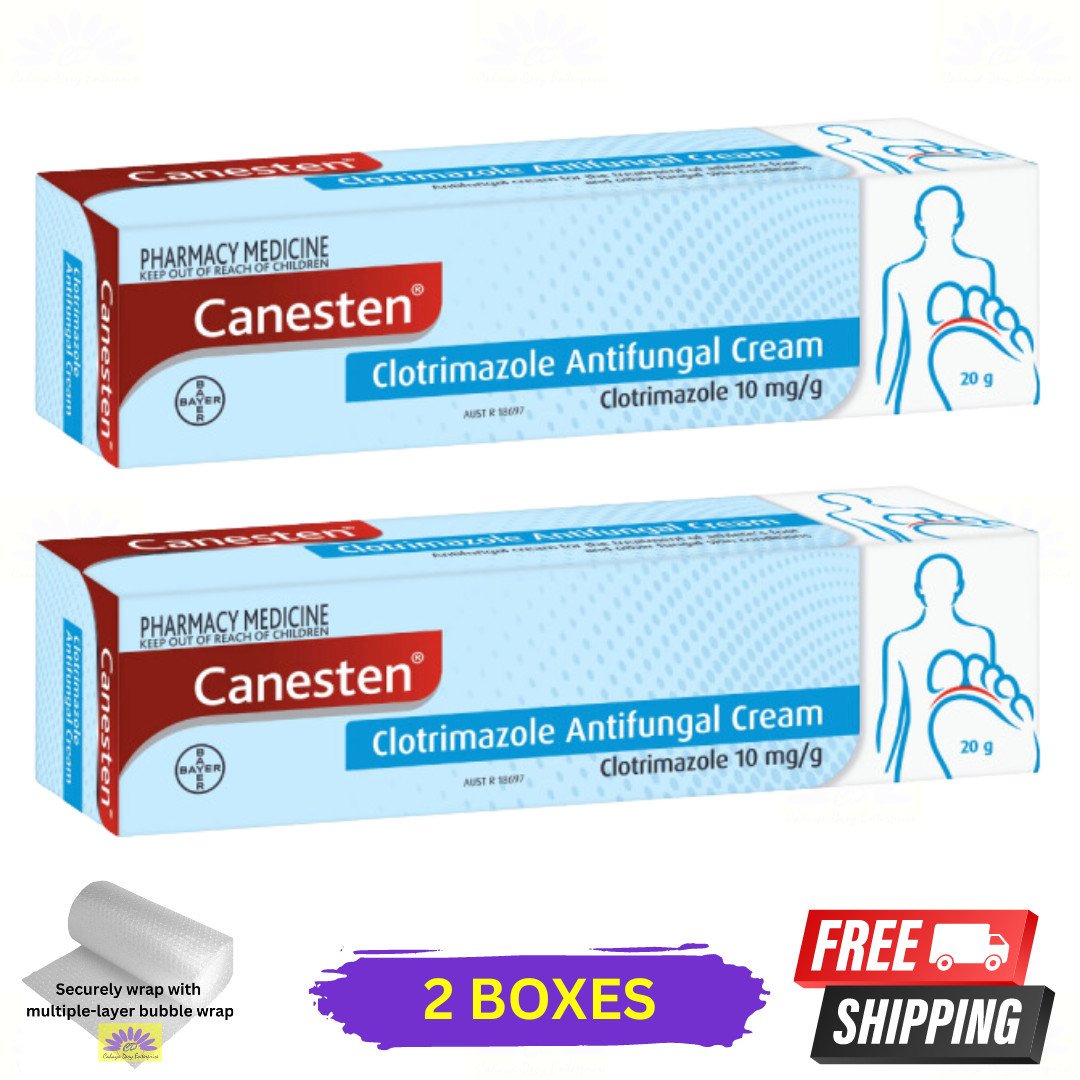 2 X Canesten Cream 20g Antifungal Ringworm Infection Athlete's Foot