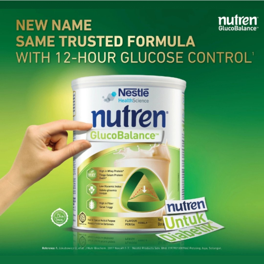 2 X Nestle Nutren GlucoBalance Vanilla 800g Diabetic Complete Nutrition ...