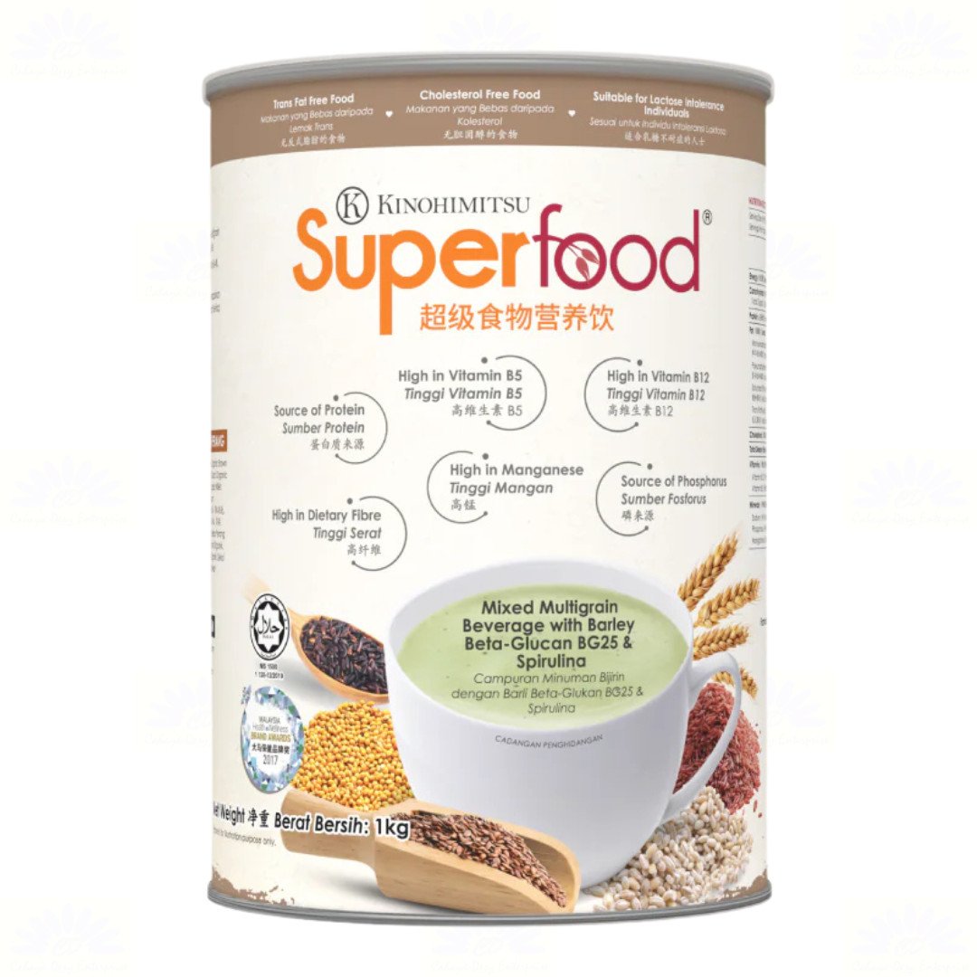 1 X Kinohimitsu Superfood (1 kg) High Protein Multigrain for Muscles ...