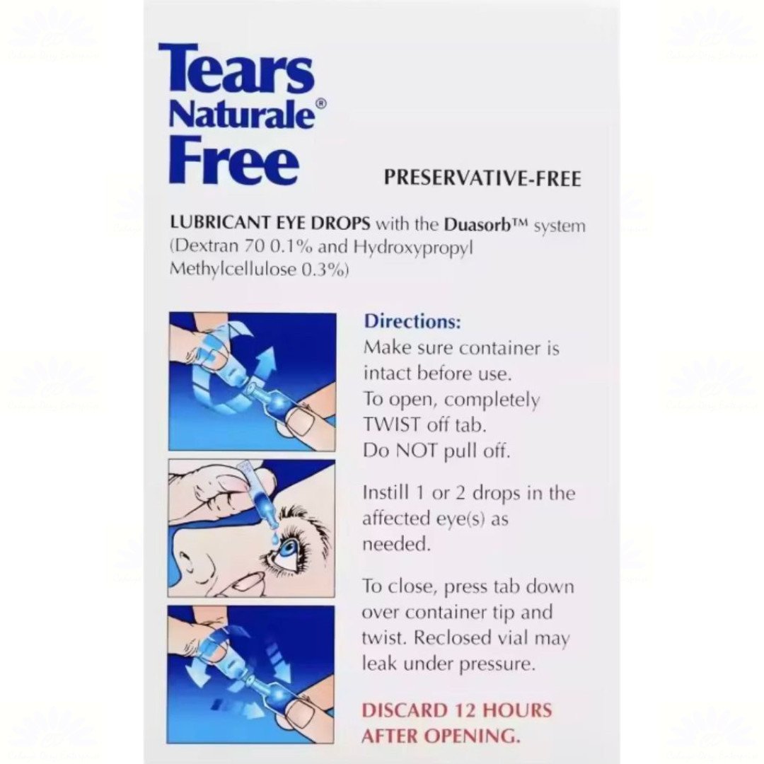 12 X Alcon Tears Naturale Free 0.8ml X 32 Vials Lubricant Eye Drops