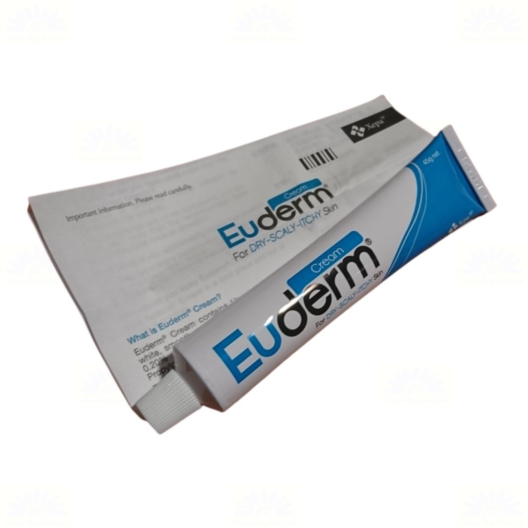 4 X Euderm Cream 45g Relieves Dry Scaly Itchy Irritated Skin & Cracked Heel