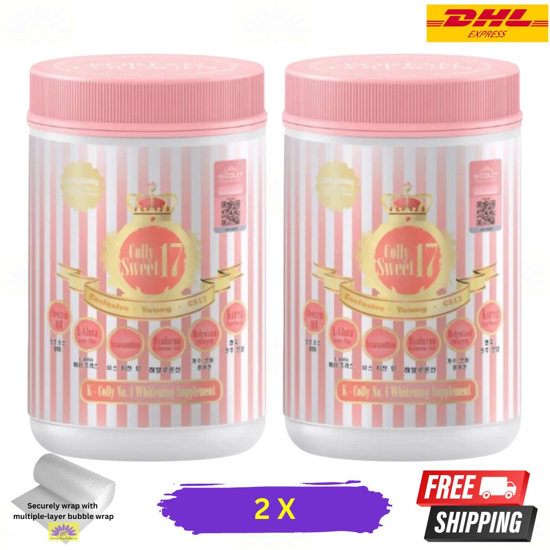 2 X K-Colly Sweet 17 Collagen Powder Korean Nano Formula Triple Whitening