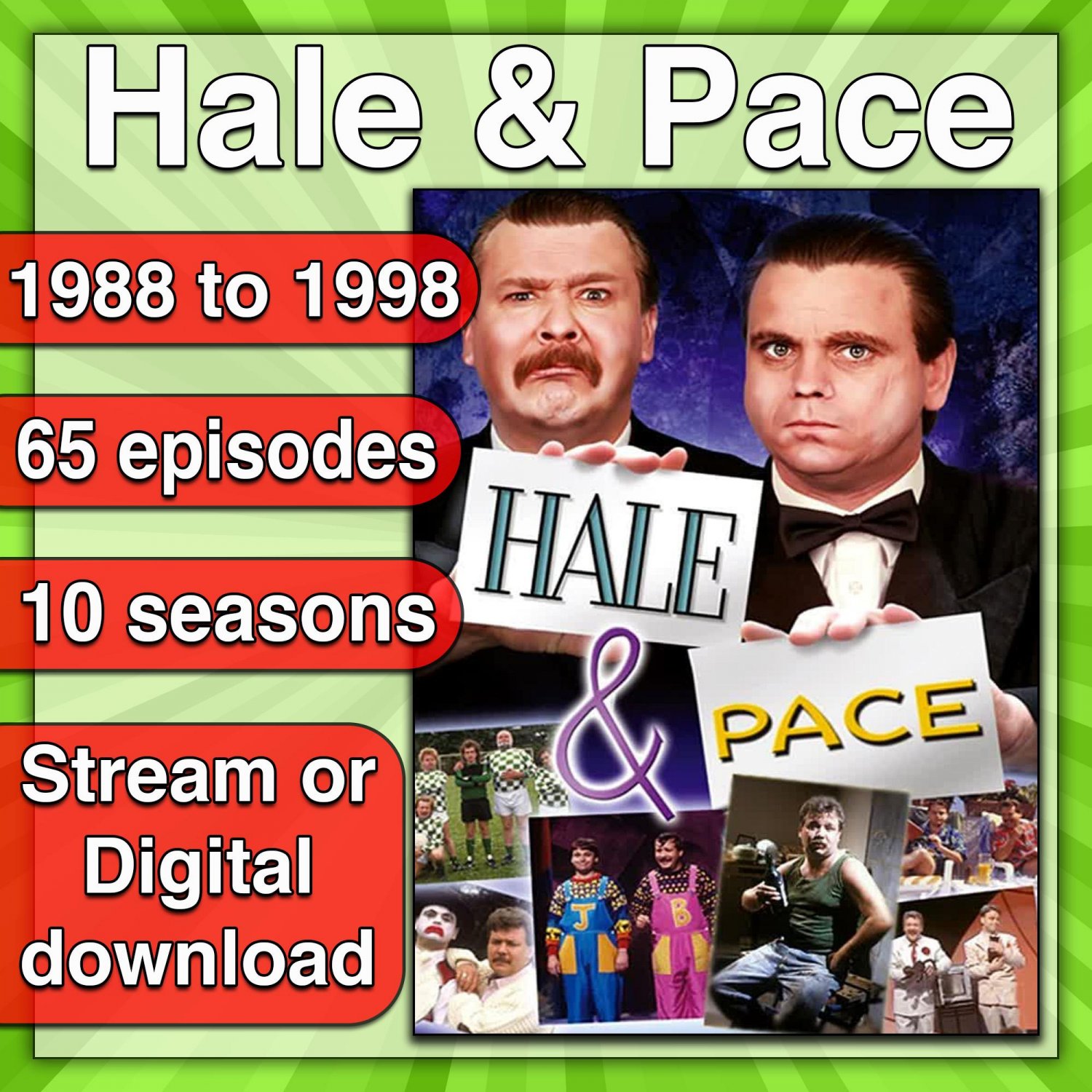 Hale And Pace: The Complete Series Collection - Seasons 1-10 (1988-1998) - 87 Episodes
