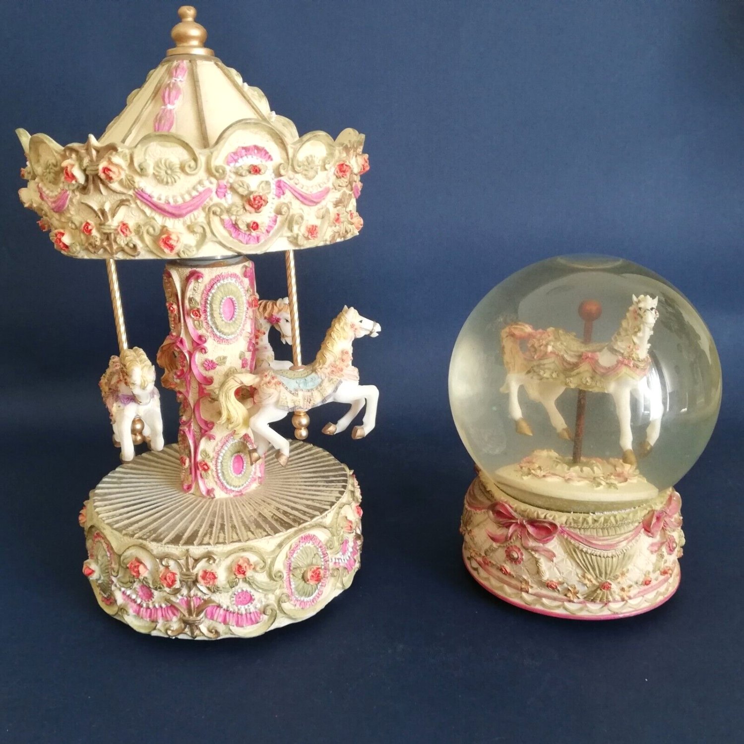 Carousel Horse Music Box & Musical Carousel Horse Snow Globe, Best ...