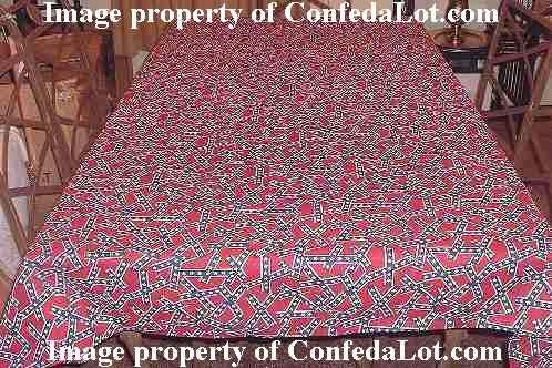 Confederate Tablecloth 68 inch Long Multi-Flag Style NEW