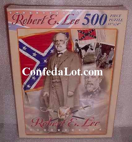 Puzzle Robert E Lee Confederate Flag 500 Piece Puzzle NEW