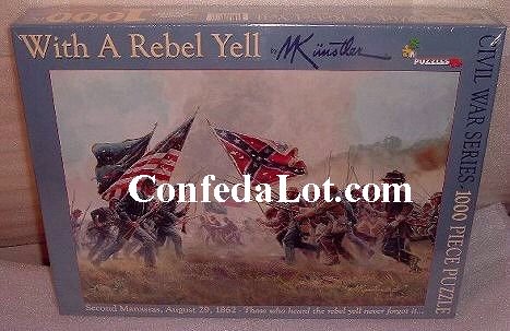 Puzzle Confederate With a RebeL Yell 1000 Piece Puzzle NEW