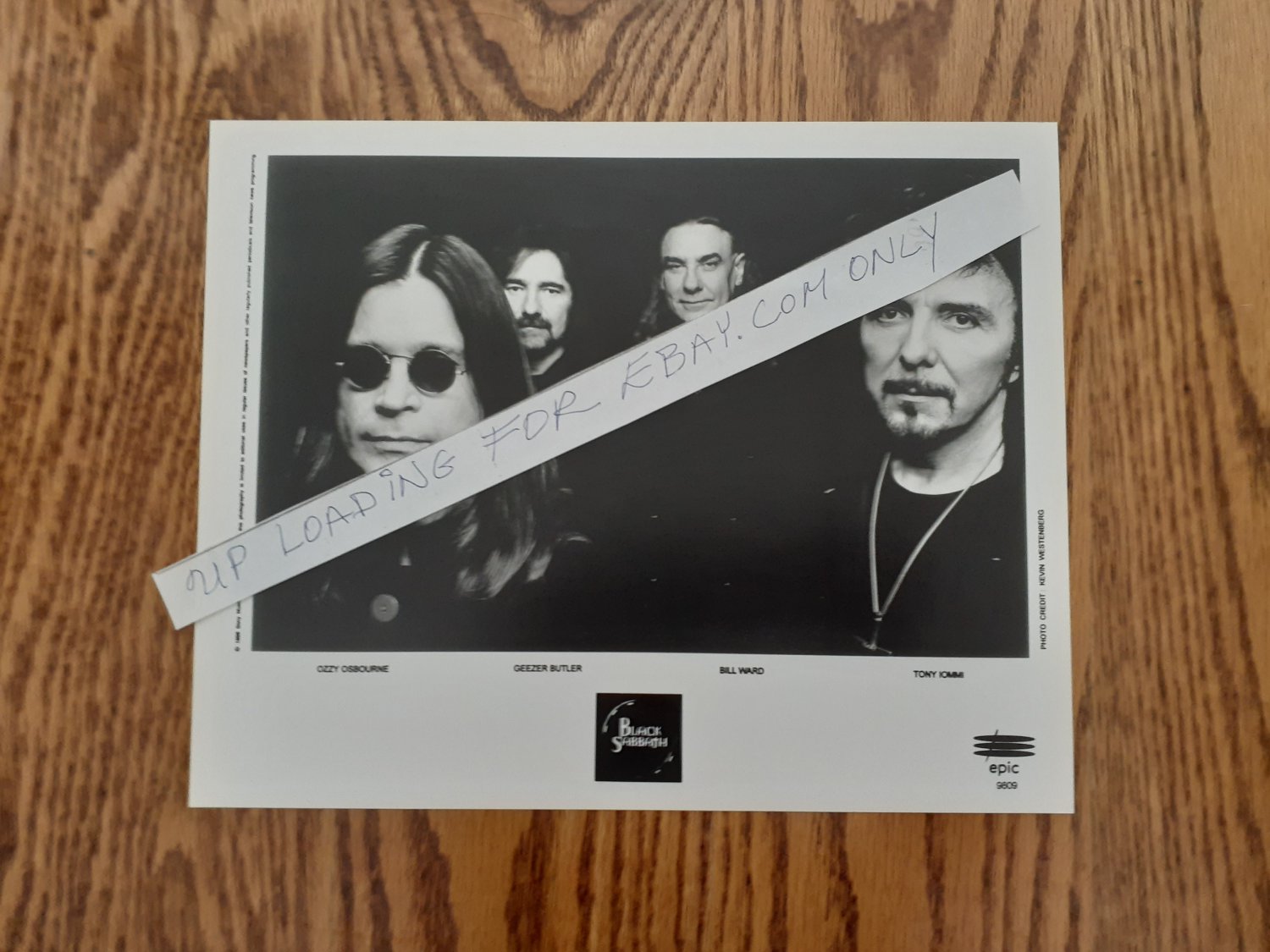 BLACK SABBATH WITH OZZY OSBOURNE PROMO BLACK AND WHITE 8 X 10 IN.GLOSSY ...
