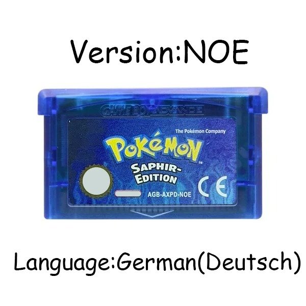 GBA Game Pokemon Series 32 Bit Video Game Cartridge Console Card ...