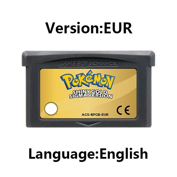 GBA 32-Bit Video Game Cartridge Console Card Pokemon Shiny Gold Sigma ...