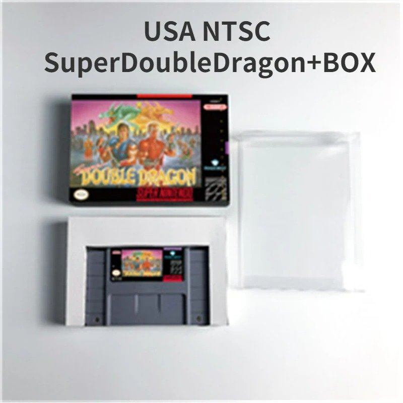 Super Double Dragon Action Game for SNES 16 Bit, USA BOX