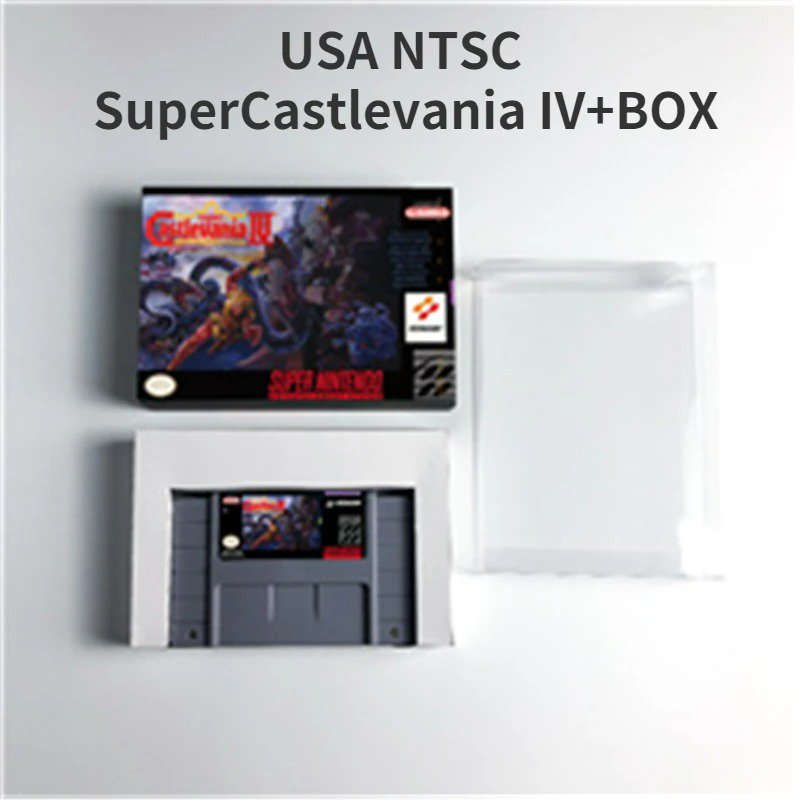 Super Castlevania IV Action Game for SNES 16 Bit, USA BOX