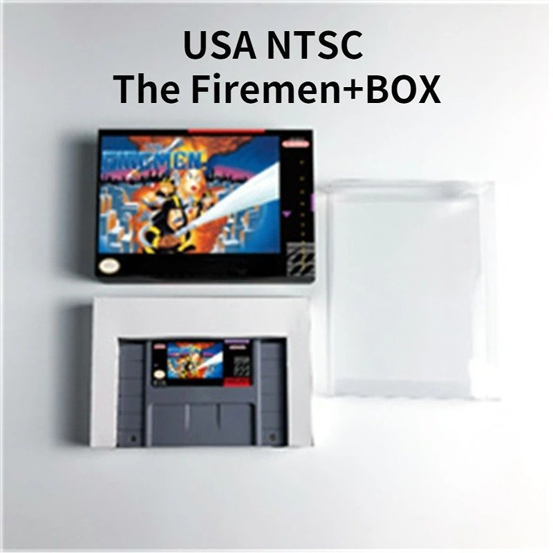 The Firemen Action Game for SNES 16 Bit, USA BOX