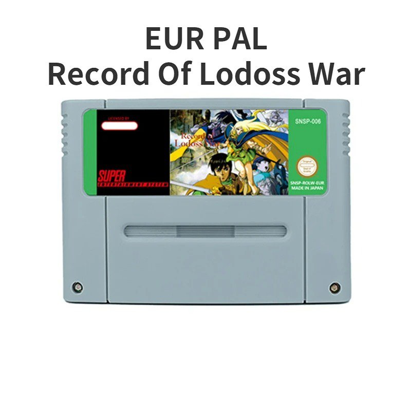 Record Of Lodoss War RPG Game for SNES 16 Bit, EUR PAL
