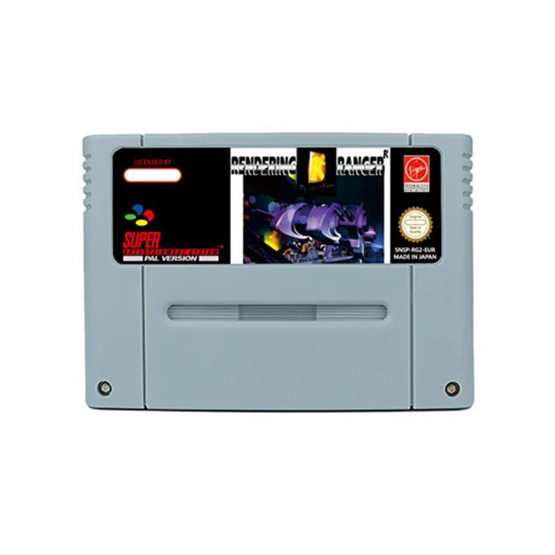 Rendering Ranger R2 Action Game for SNES 16 Bit, EUR PAL
