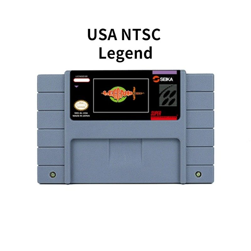 Legend Action Game for SNES 16 Bit, USA NTSC