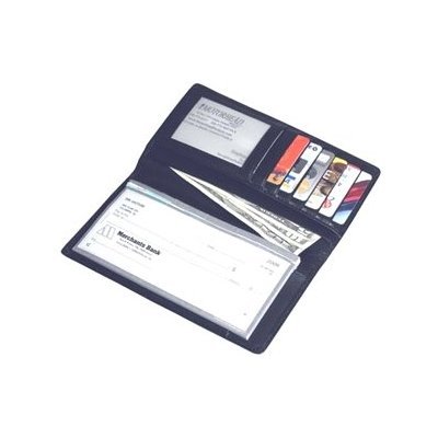 Corvette C4 Checkbook Cover - Black Leather