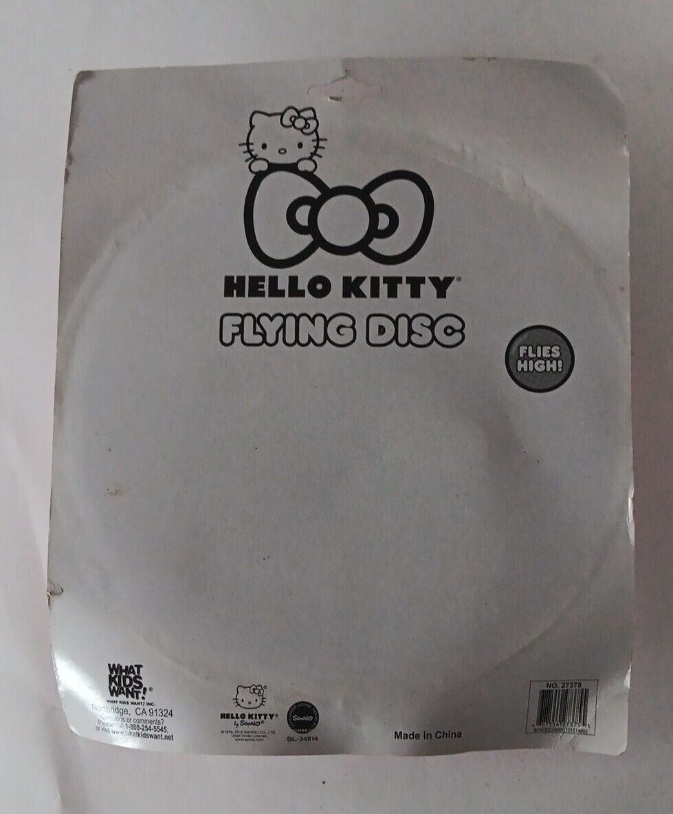 RARE New Hello Kitty Frisbee Flying Disc Sanrio 2013 What Kids Want ...