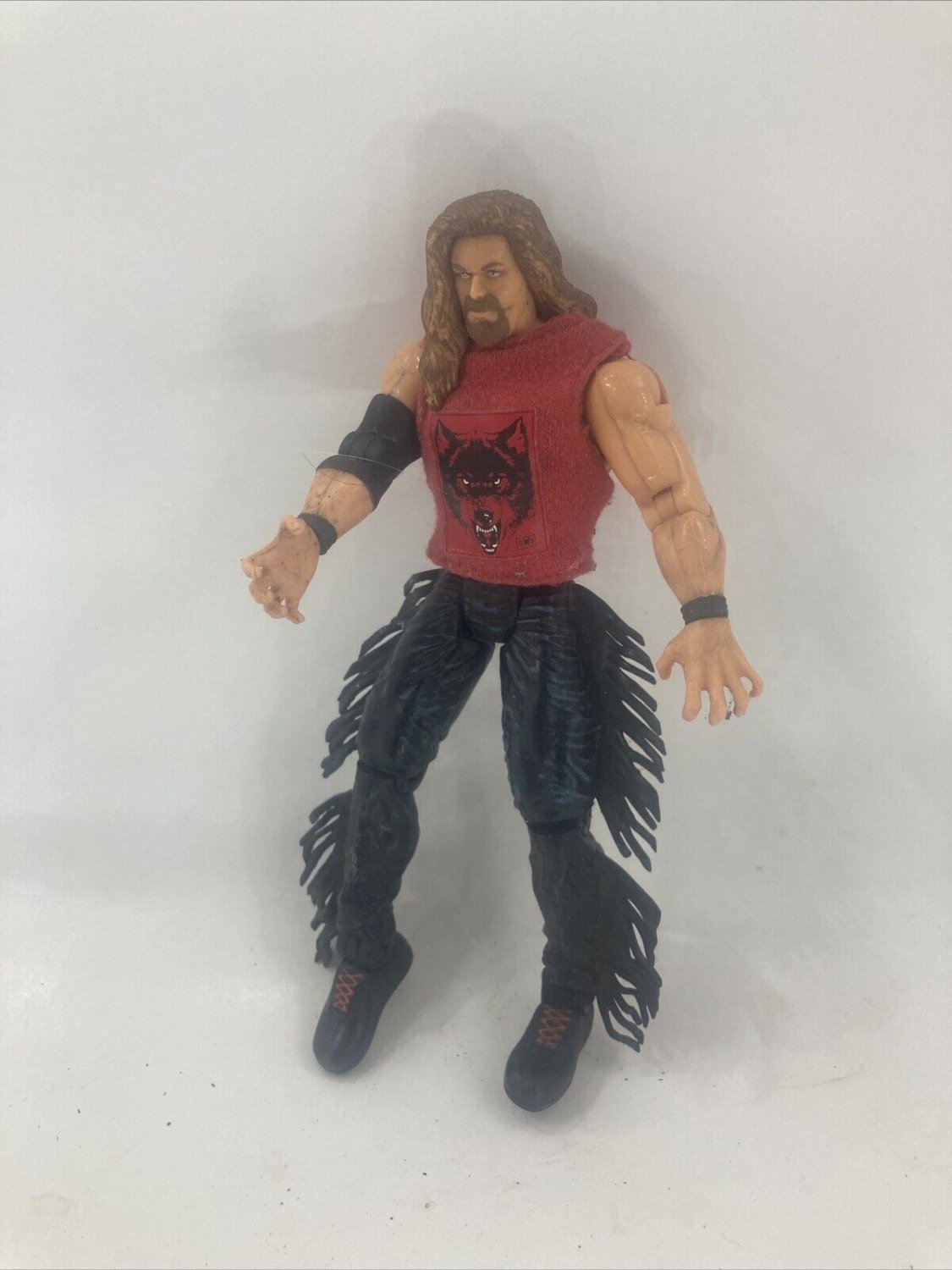 1999 WCW Kevin Nash Red and Black NWO Wolfpack Wrestling Figure Toy Biz ...