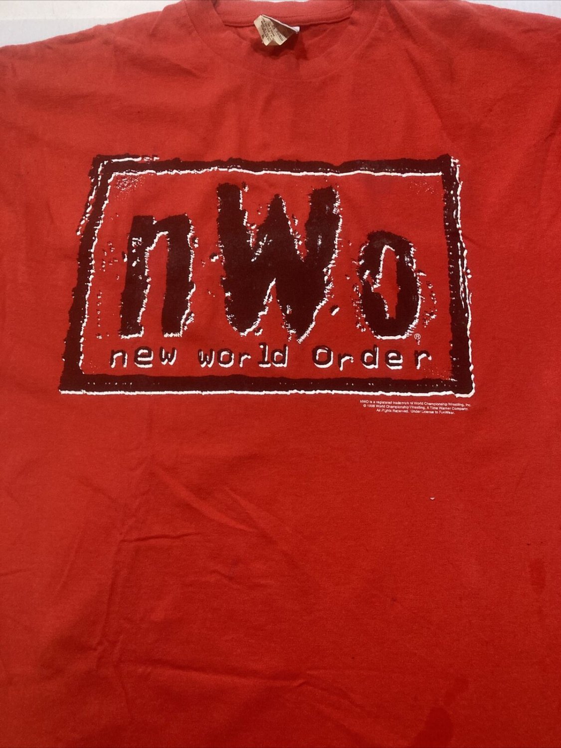 Vintage Authentic 1998 NWO WCW Wolfpac XLarge Shirt - Wrestling WWE