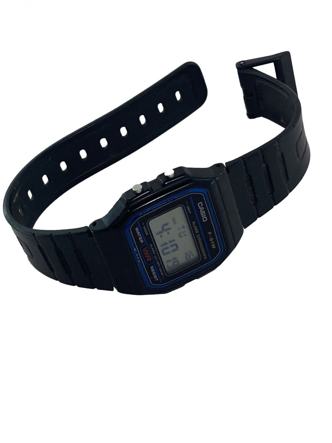 VINTAGE CASIO F-91W MODEL 593 ALARM CHRONOGHRAPH A4