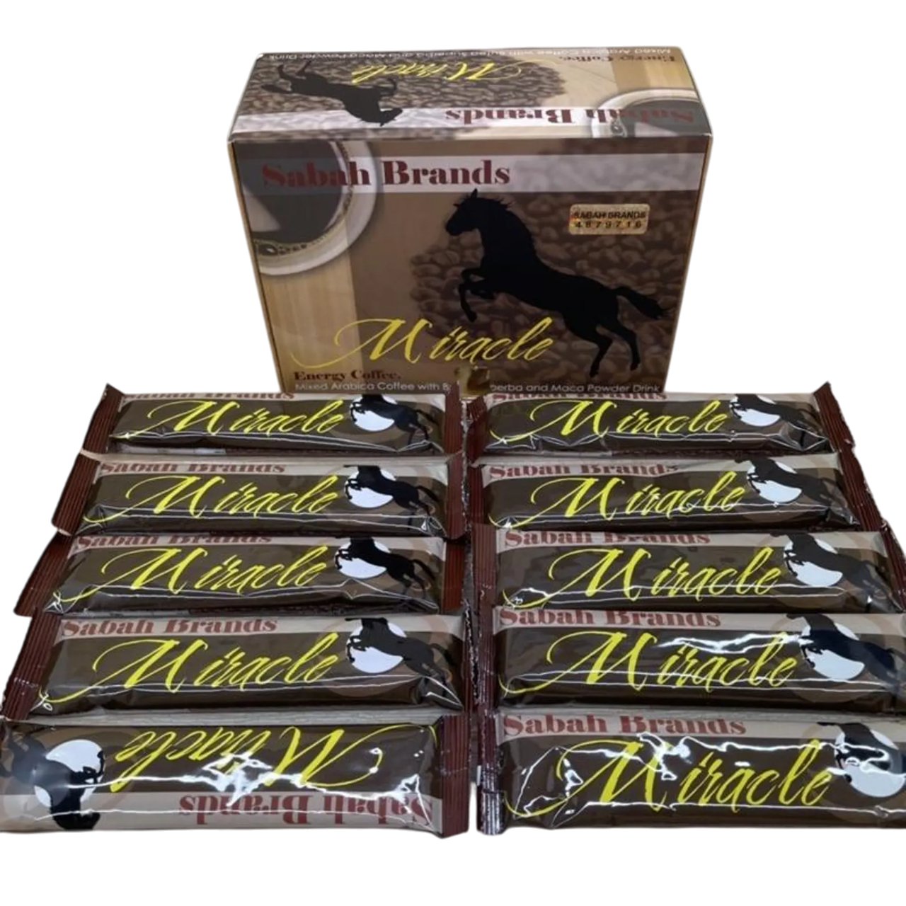 Sabah Brand Miracle Natural Coffee Men Strong Stamina 20 Sachets