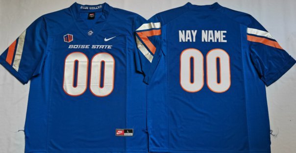 Custom Boise State Broncos Jersey Name, Number NCAA College Football Blue