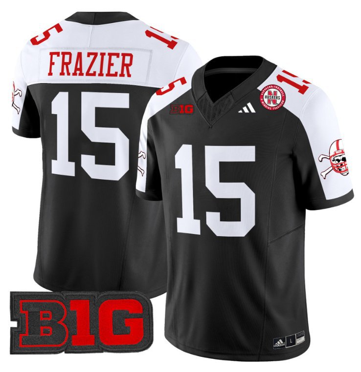 Tommie Frazier Jersey #15 Nebraska Cornhuskers 2024 Vapor V2 Football ...