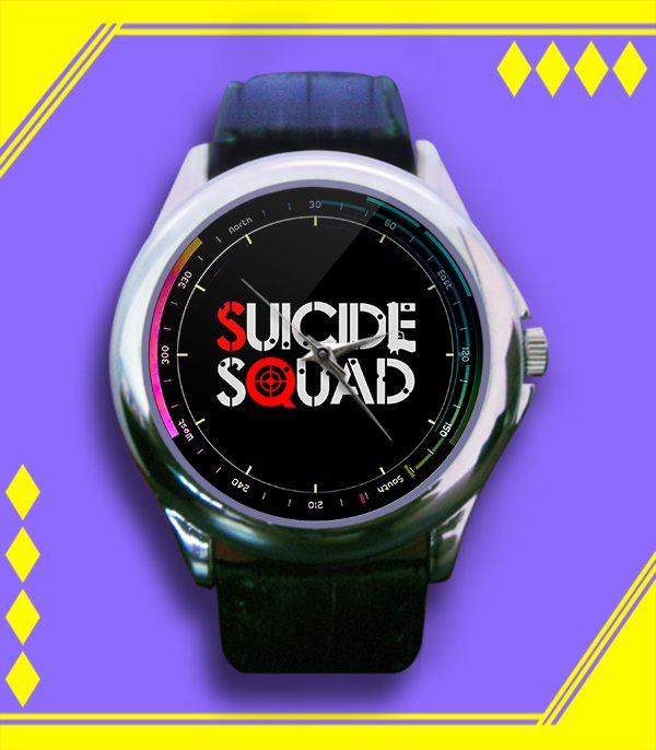 Brand New Suicide Squad Custom Leather Watch