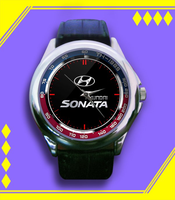 Brand New Hyundai Sonata Logo Custom Leather Watch