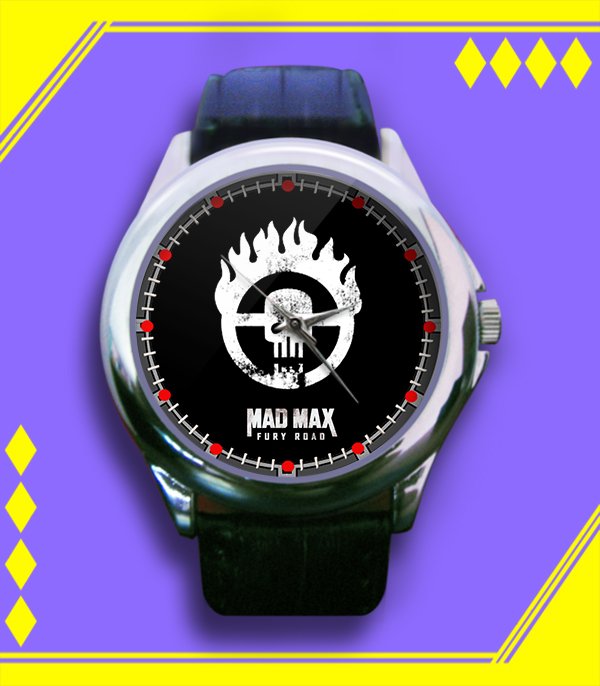 Brand New Mad Max Fury Road Movie Logo Custom Leather Watch