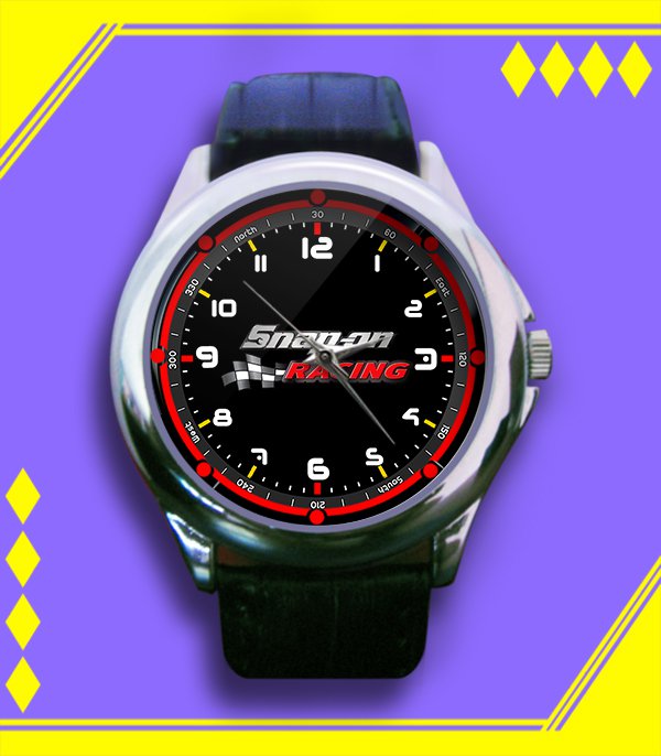 Brand New Snap On Racing Logo Custom Leather Watch