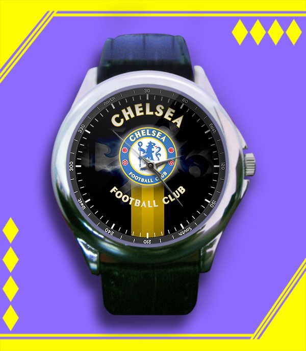 Brand New Chelsea FC Logo Custom Leather Watch