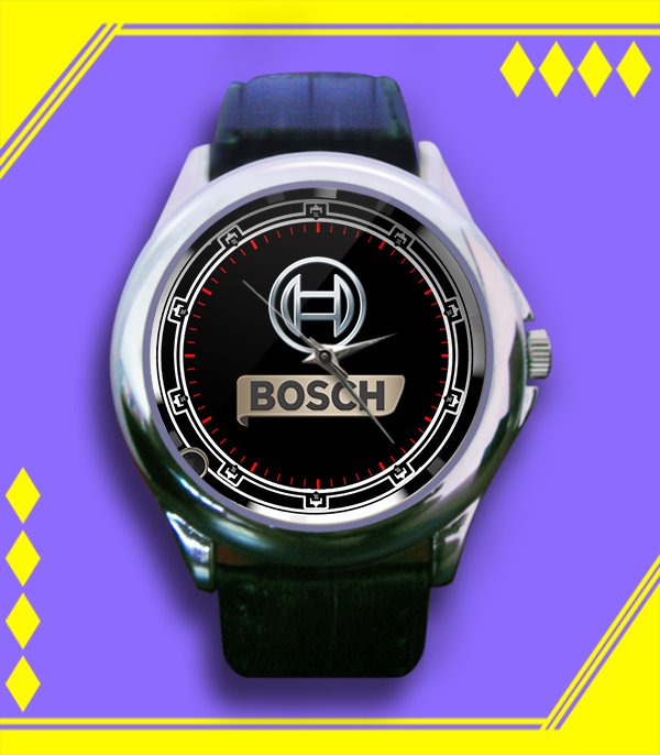 Brand New Bosch Sport Logo Custom Leather Watch