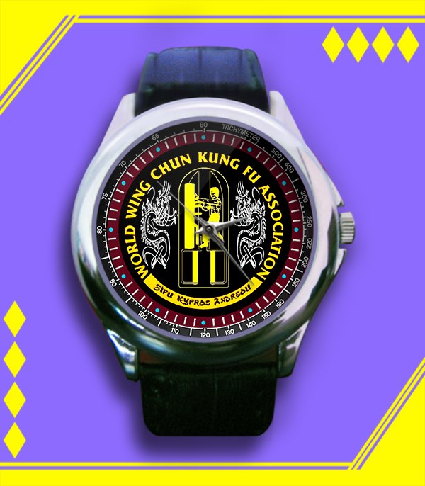 Brand New Wing Chun Kung Fu Custom Leather Watch