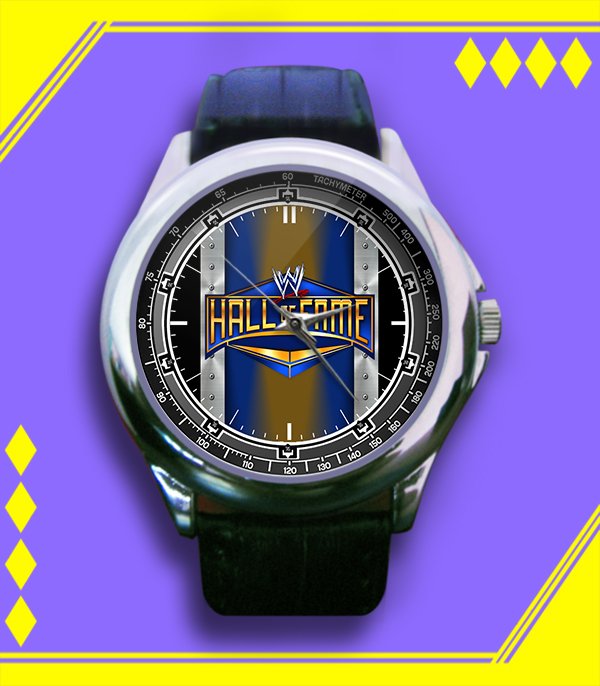 Brand New WWE Hall Of Fame Logo Custom Leather Watch