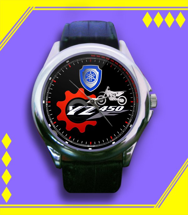 Brand New Yamaha YZ450F Logo Custom Leather Watch
