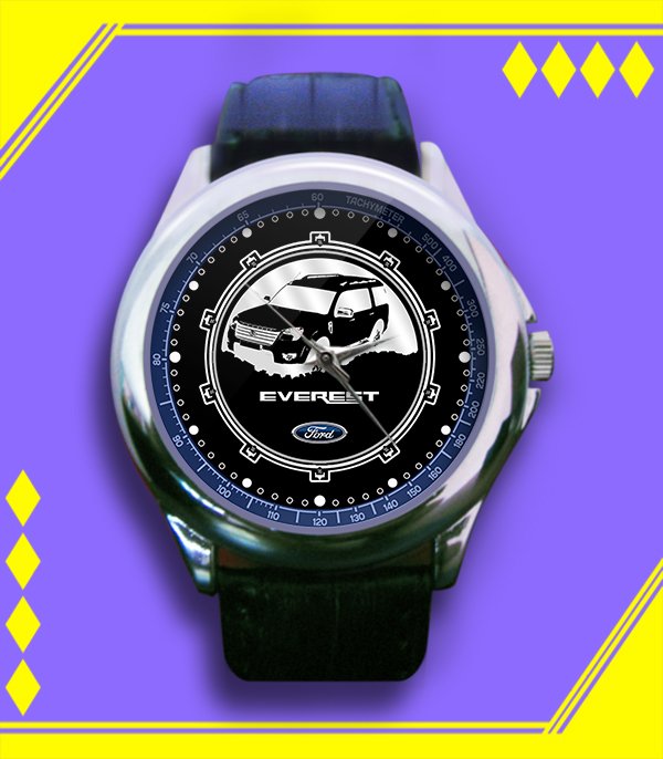Brand New Ford Everest Logo Custom Leather Watch