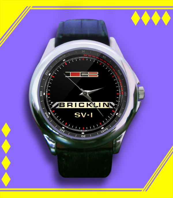 Brand New Bricklin SV1 Car Logo Custom Leather Watch
