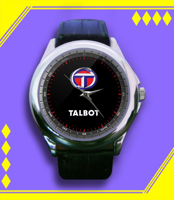 Brand New Talbot Car Logo Custom Leather Watch