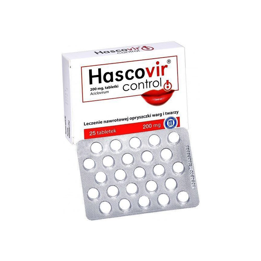 Hascovir Control Cold Sore Herpes HSV Simplex Virus Treatment 25 Pills