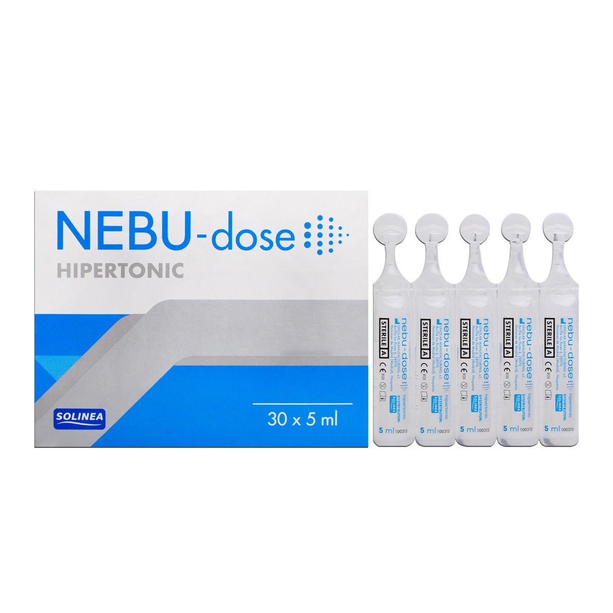 Nebu-Dose Hypertonic Inhalation Inhaler Fluid Saline Solution 30 x 5ml ...
