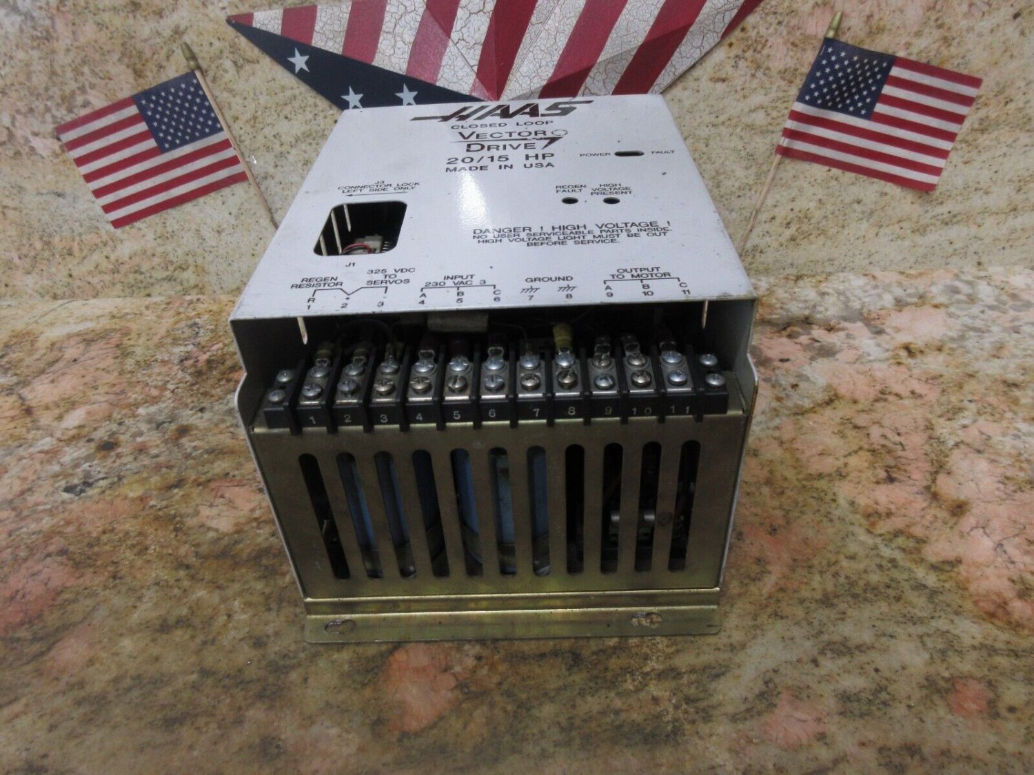 HAAS VF1 CNC MILL VECTOR CLOSED LOOP SPINDLE DRIVE 20/15 HP 93-69-1000 10HP