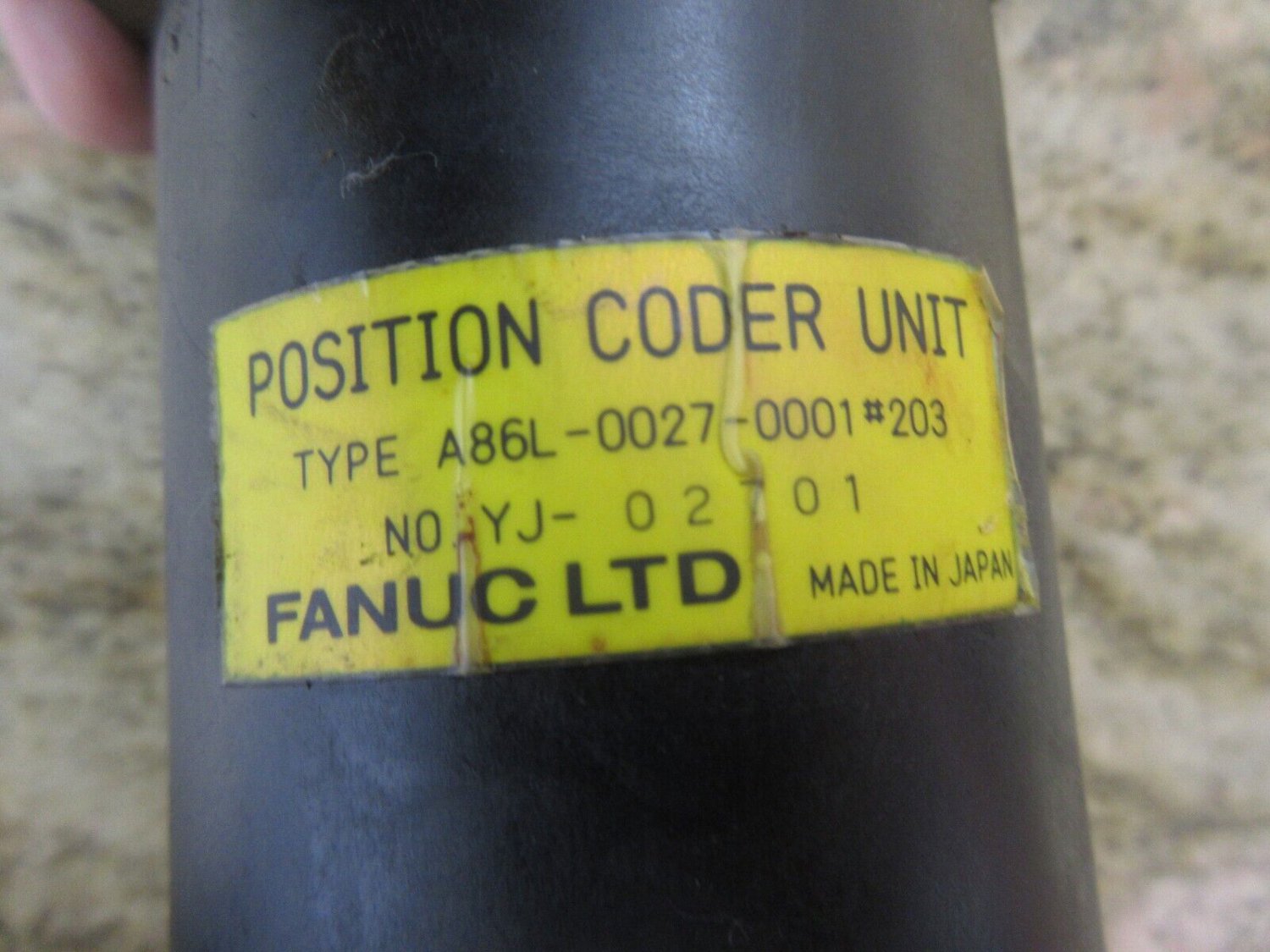 FANUC POSITION CODER UNIT A86L-0027-0001#203 NO. YJ-02 01 SPINDLE ENCODER