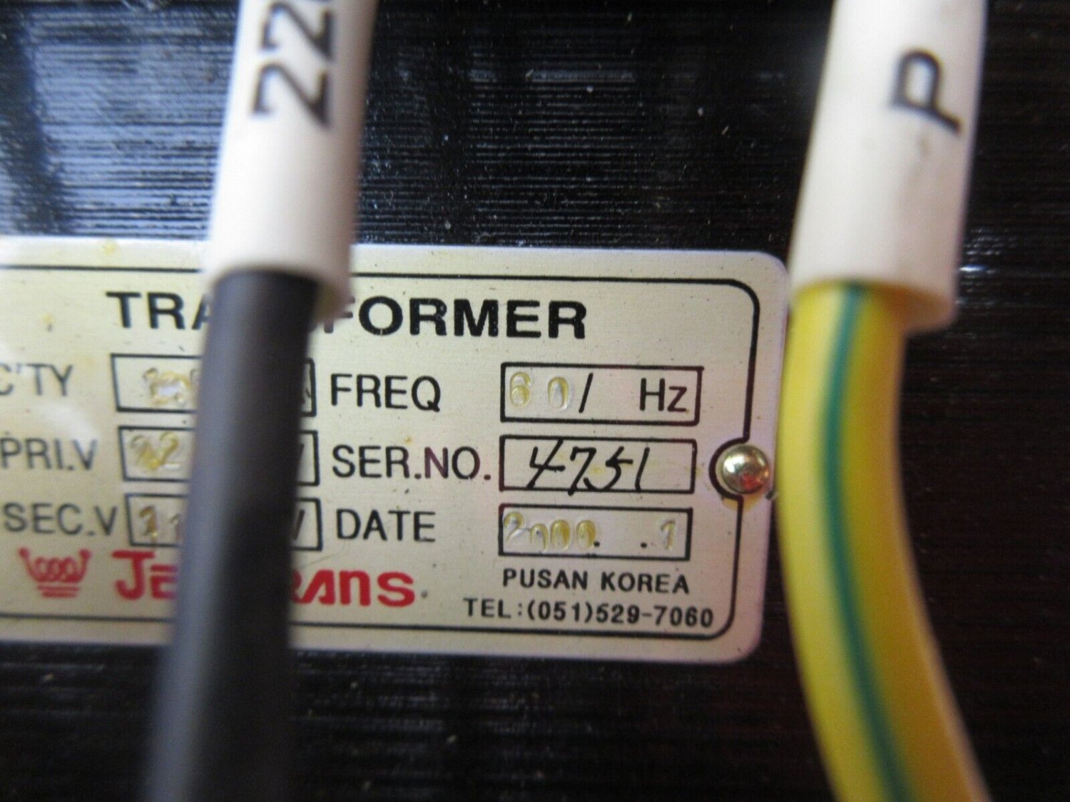 JEIL TRANS TRANSFORMER 125 KVA HWACHEON SIRIUS-2 CNC VERTICAL MILL