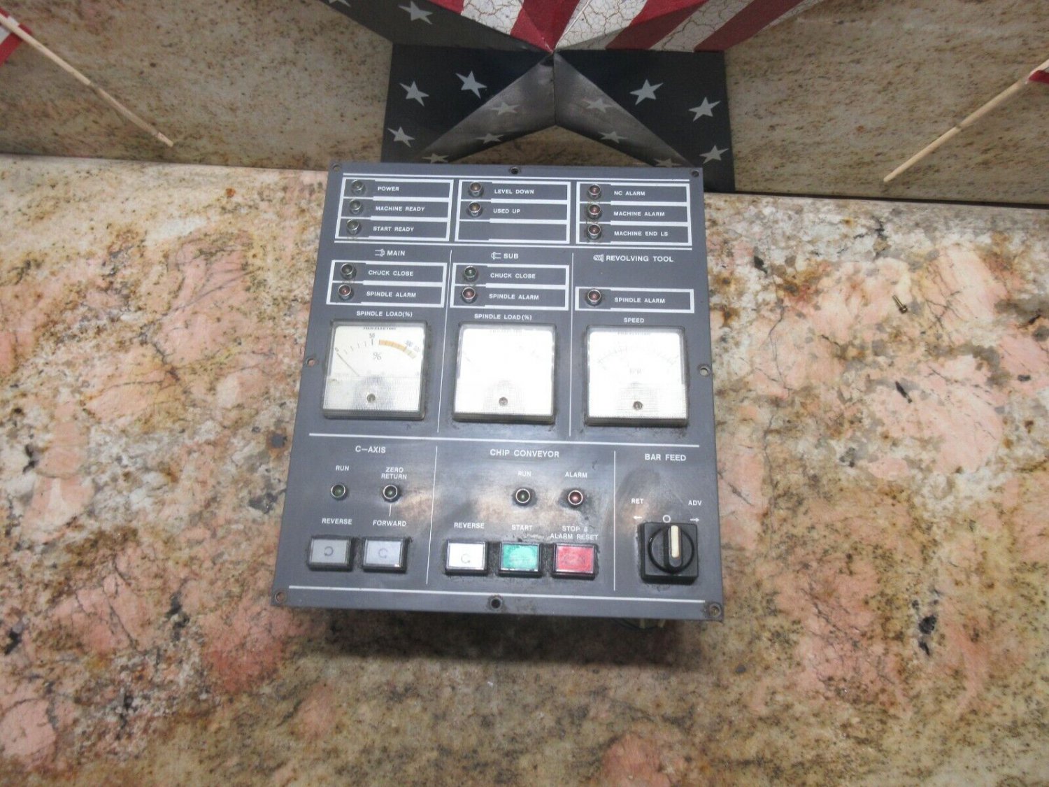 MIYANO ATS-80S CNC LATHE OPERATOR CONTROL PANEL C-AXIS CHIP CONVEYOR ...