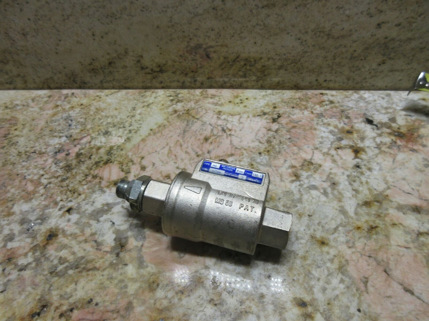 AIRON-PNEUMATIC VALVE TYPE NC 8BAR SEAL VITON G THREADED DN15 PN10 MS58 ...