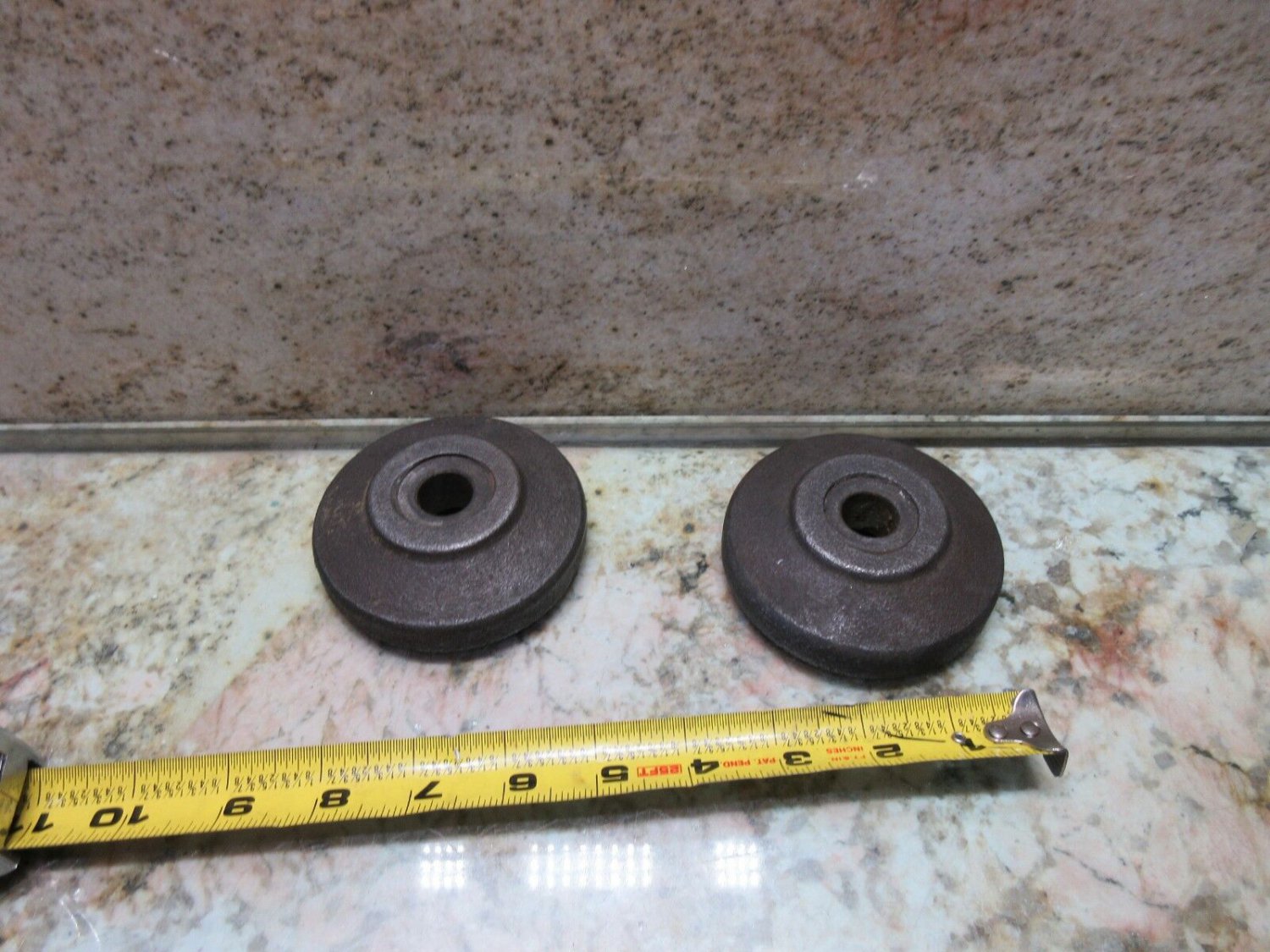 OKUMA CNC VERTICAL MILL LATHE LOT OF 2 LEVELING LEG LEGS PAD FEET BLOCK